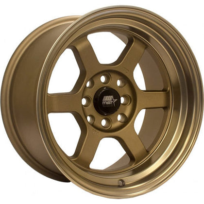 MST Wheels Time Attack Matte Bronze w/ Bronze Machined Lip 17x9 | 4x10 ...