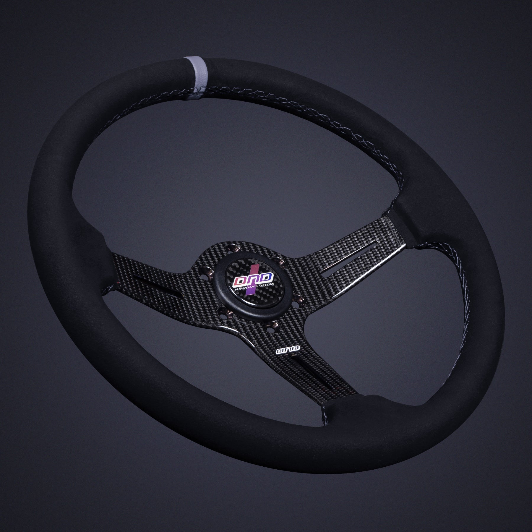 DND Carbon Fiber Suede Race Steering Wheel (CFSRW-GR) – MAPerformance