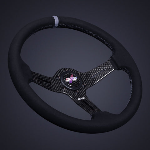 DND Carbon Fiber Suede Race Steering Wheel (CFSRW-GR) – MAPerformance