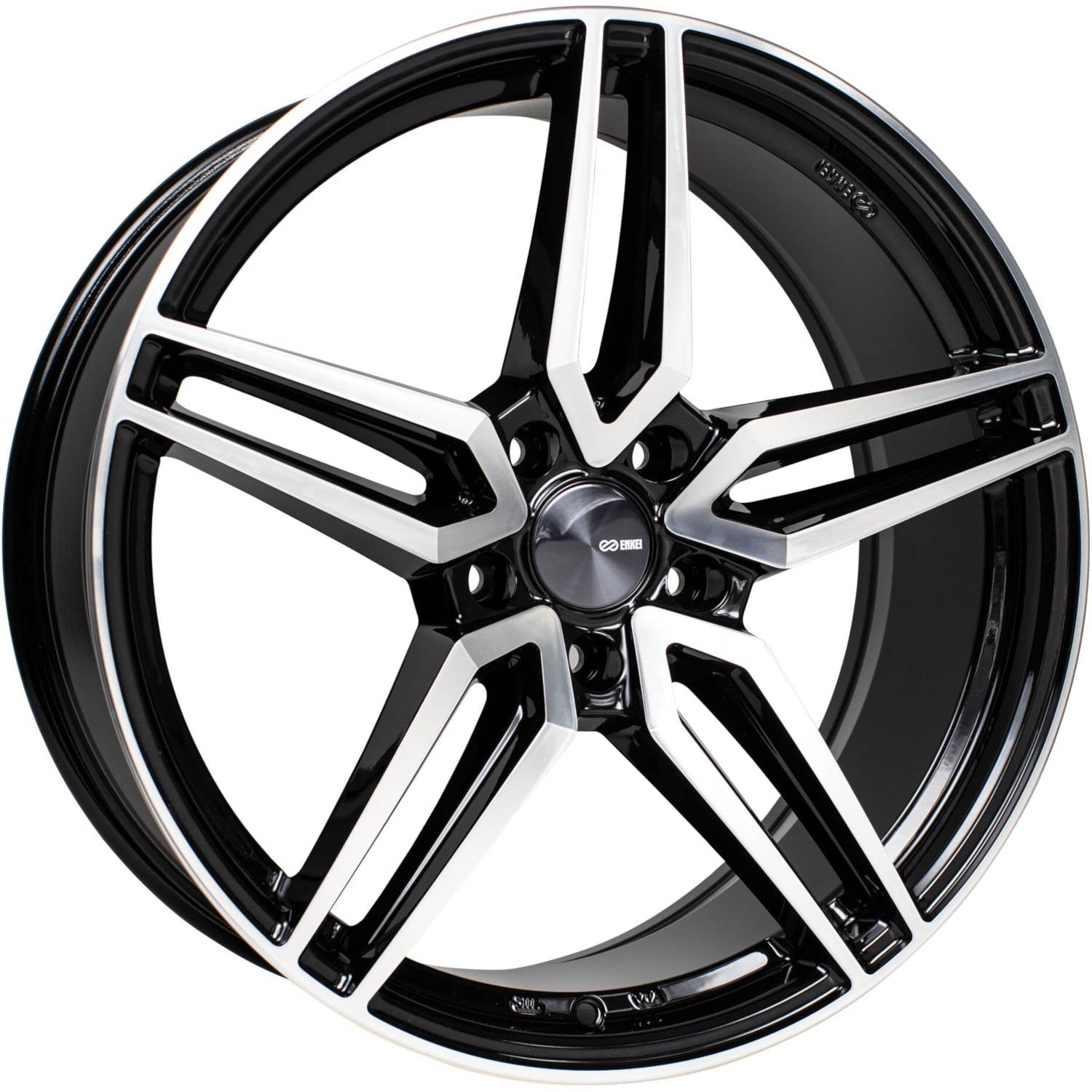 Enkei Victory 5x112 18" Wheels in Gloss Black with Machined Spoke Face ...