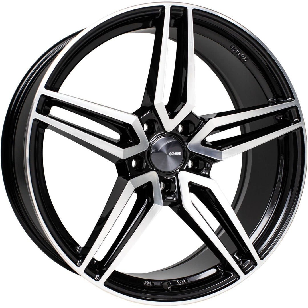 Enkei Victory 5x114.3 18" Wheels in Gloss Black with Machined Spoke Fa ...