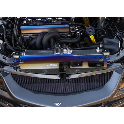 JD Customs Titanium Radiator Cooling Shroud | 2003-2006 Mitsubishi Evo ...