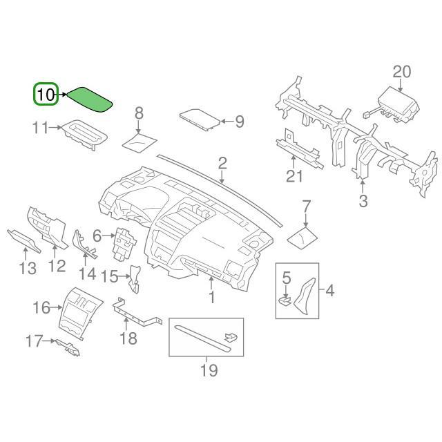 Subaru OEM Panel-Display - Upper | 2018-2019 Subaru WRX/STI (66067VA02 ...