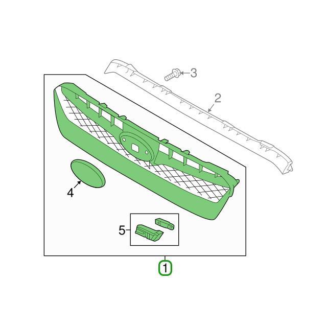 Subaru OEM Front Grille | 2018-2019 Subaru STI (91121VA160) – MAPerformance